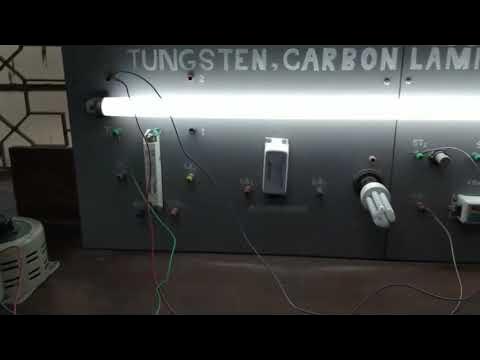 02 fluorescent lamp with copper choke 3f - YouTube