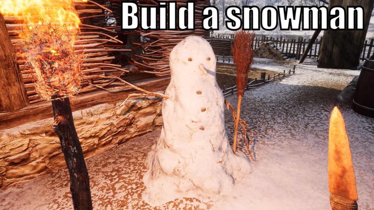 How to build a snowman and snowballs - YouTube