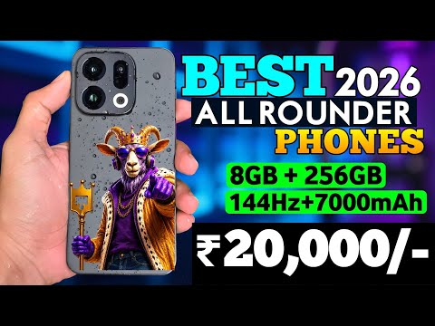 8GB + 256GB 🤯 - ₹20,000/- | Top 4 Best 5G Smartphone Under 20000 2026 | 144Hz + 7000mAh | in india
