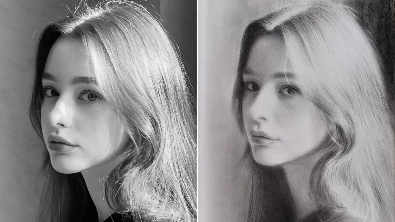Draw Dasha Taran with Charcoal Pencil || Realistic Portrait Drawing ...