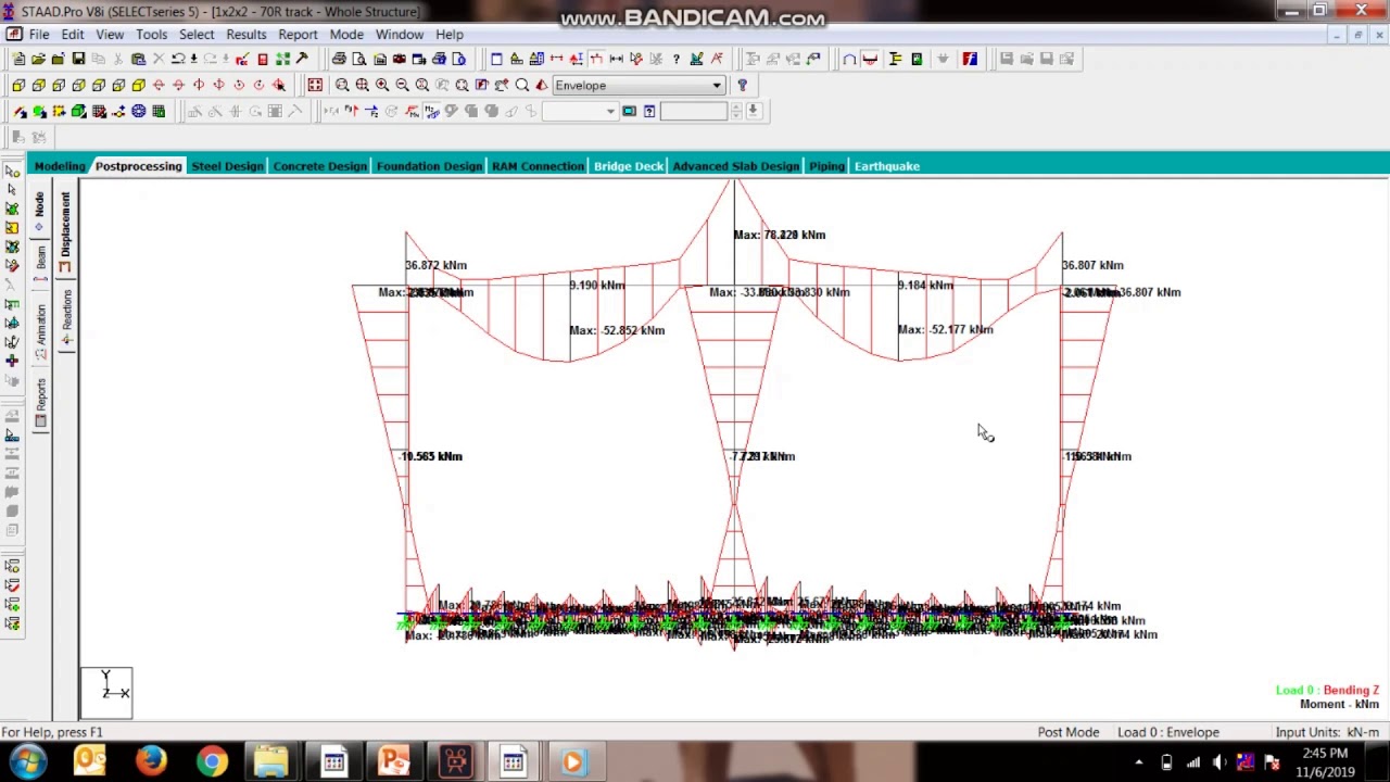 DESIGN OF 2X2X2 CULVERT FROM 1X2X2 CULVERT USING STAAD MODEL - YouTube