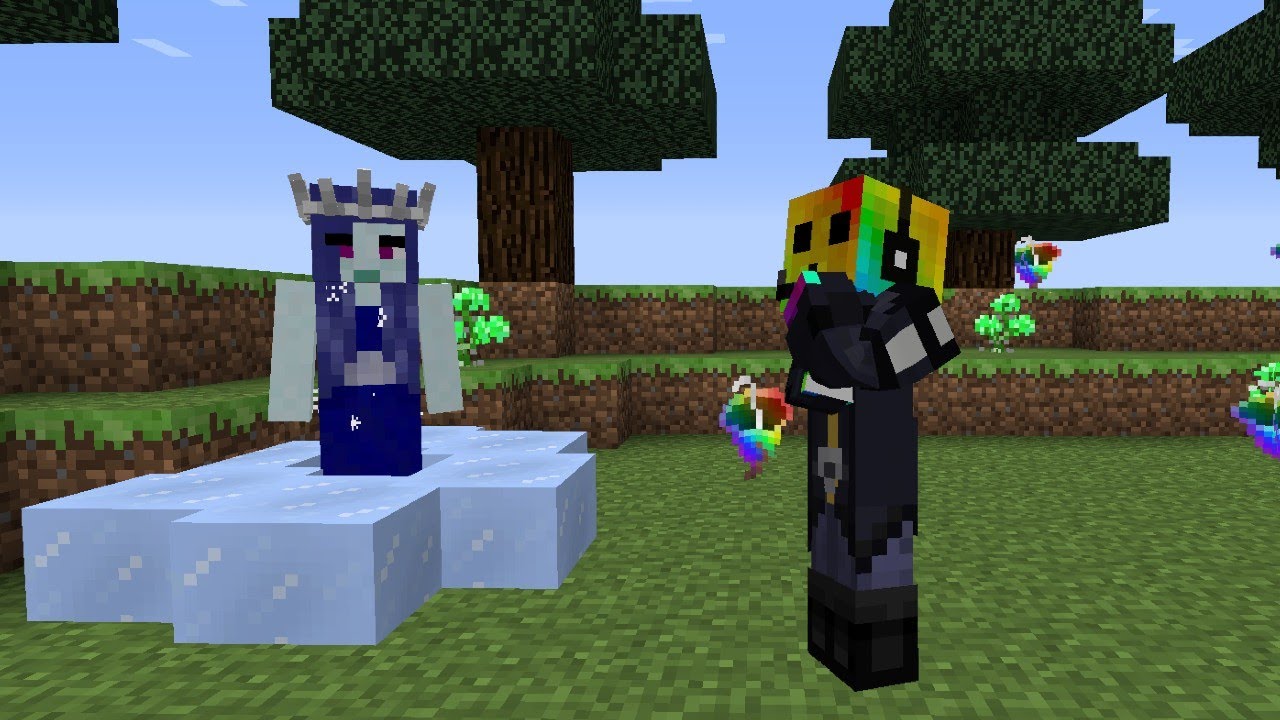 Taking Down Ice Queen In Minecraft! (Golden Cobblestone) - YouTube