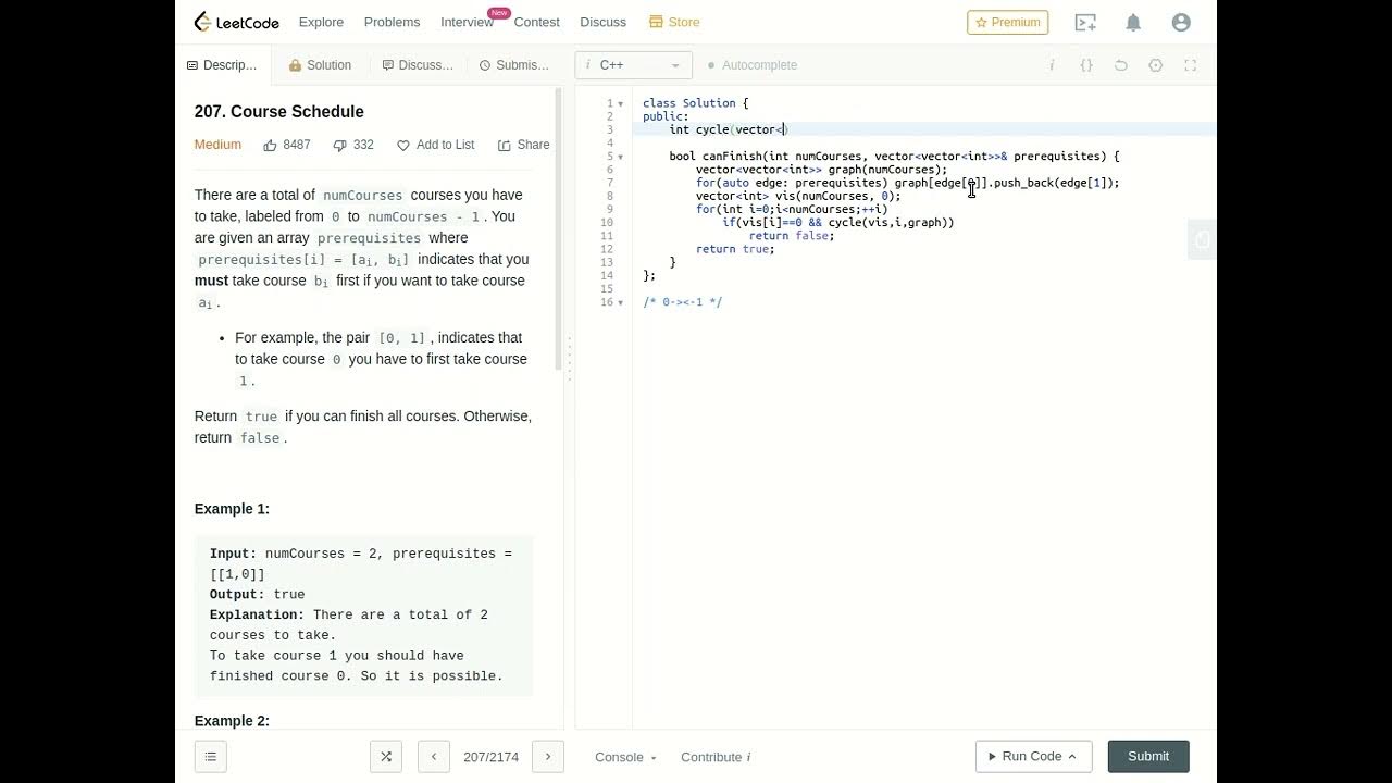 207. Course Schedule | Short Cycle DFS | LeetCode| Amazon,Google ...