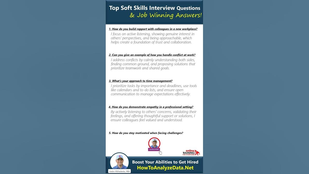 Top 5 Soft Skills Interview Questions & Job-Winning Answers (2025 ...