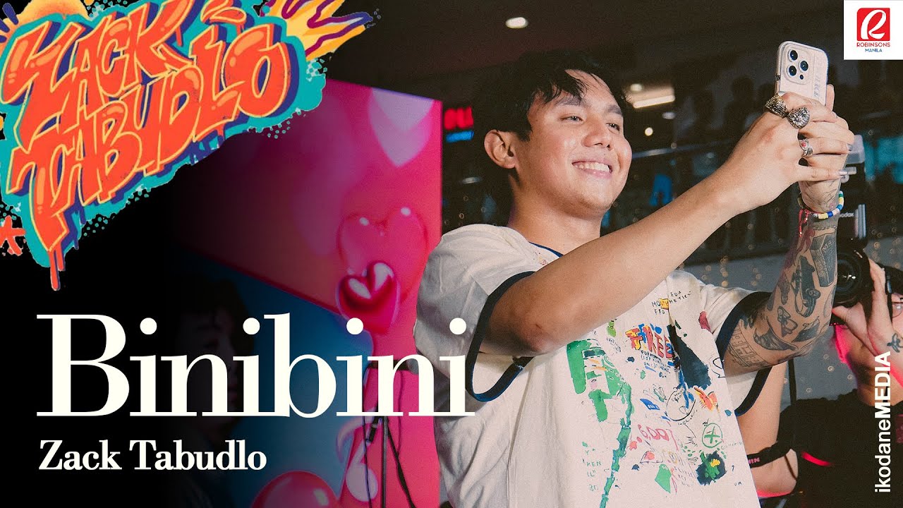 Zack Tabudlo - Binibini LIVE Performance at Robinsons Manila 2024 - YouTube