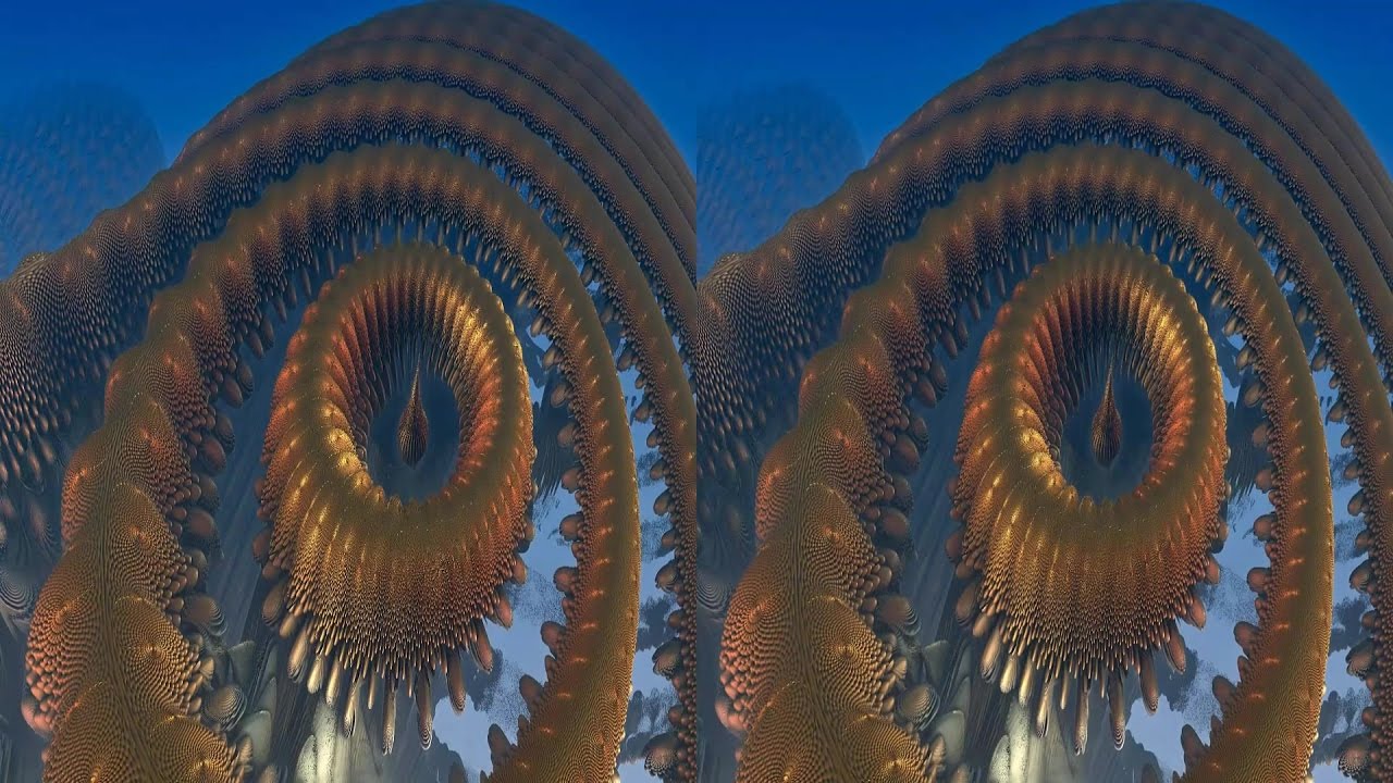 Space Ammonites (3D, stereoscopic, SBS, HD, fractal), Ambient Mix - YouTube