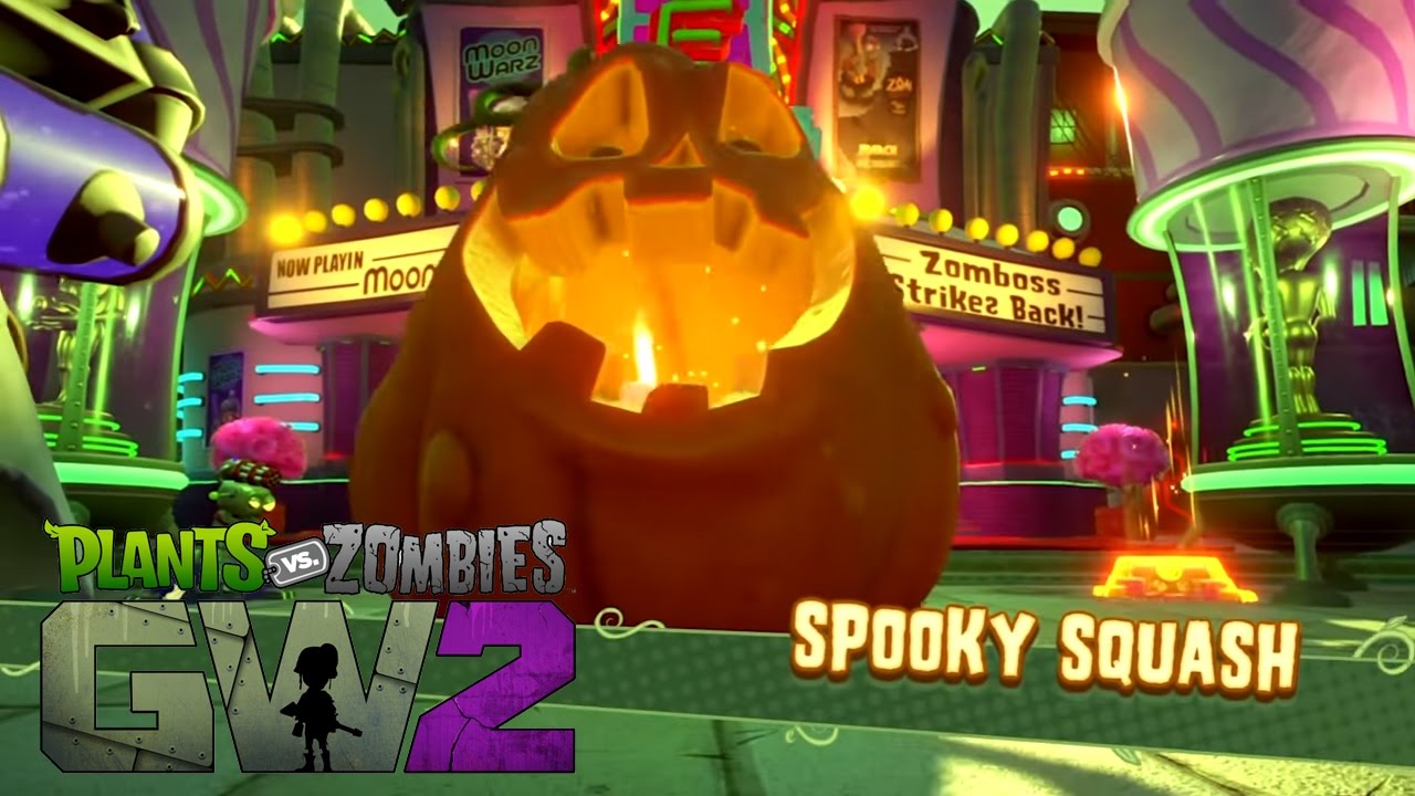 Plants Vs. Zombies GW 2 | Vs. Spooky Squash [Boss Hunt Event] - YouTube