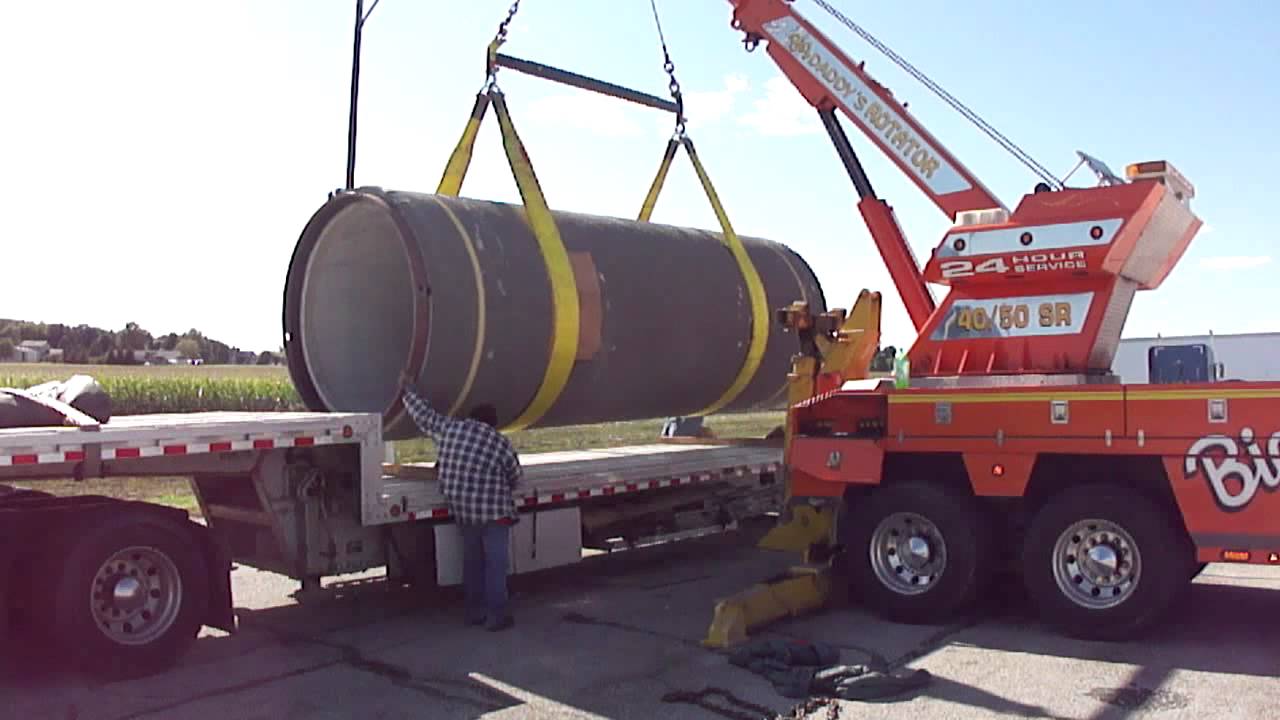 lifting culvert with rotator - YouTube
