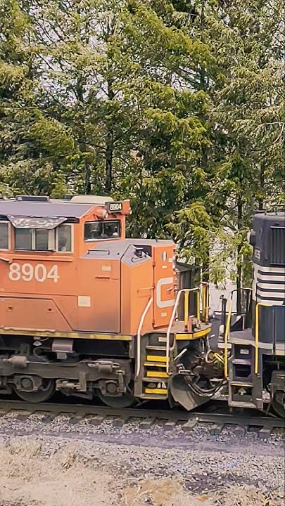 1826 NS, and 8904, 2251 CN Locomotives - YouTube