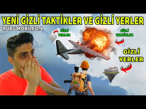 YENİ GİZLİ TAKTİKLER VE GİZLİ YERLER - PUBG Mobile 2.4