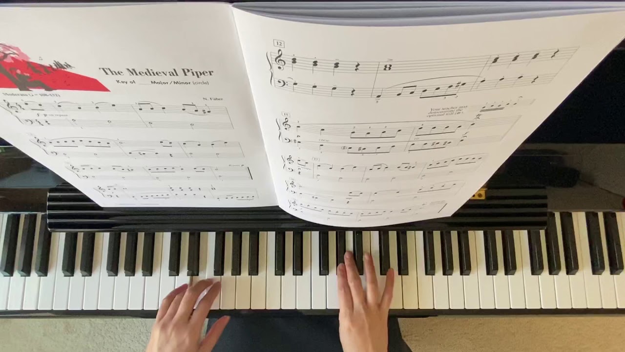 The Medieval Piper”Piano Adventure Performance Book Level 3B - YouTube