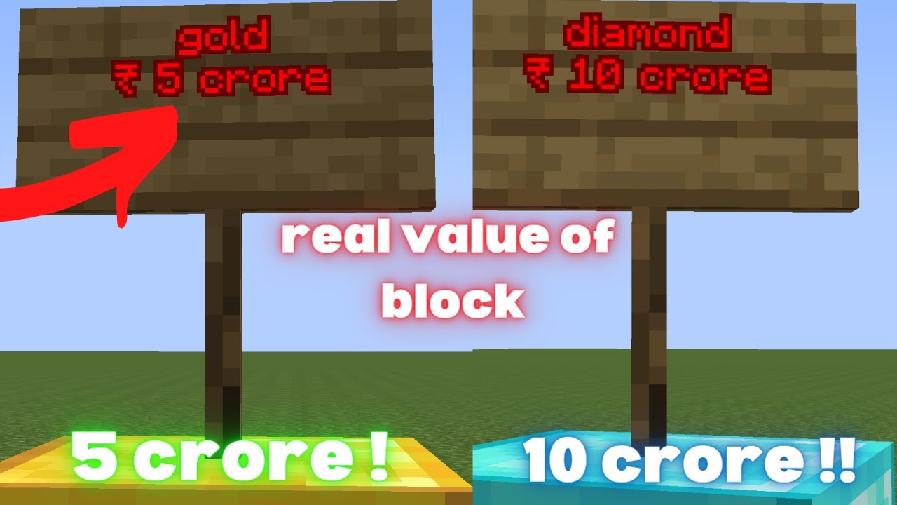 real value of items in minecraft - YouTube