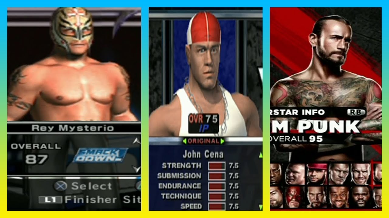 EVERY WWE VIDEO GAME ROSTER WWF SMACKDOWN - WWE 2K18 - YouTube