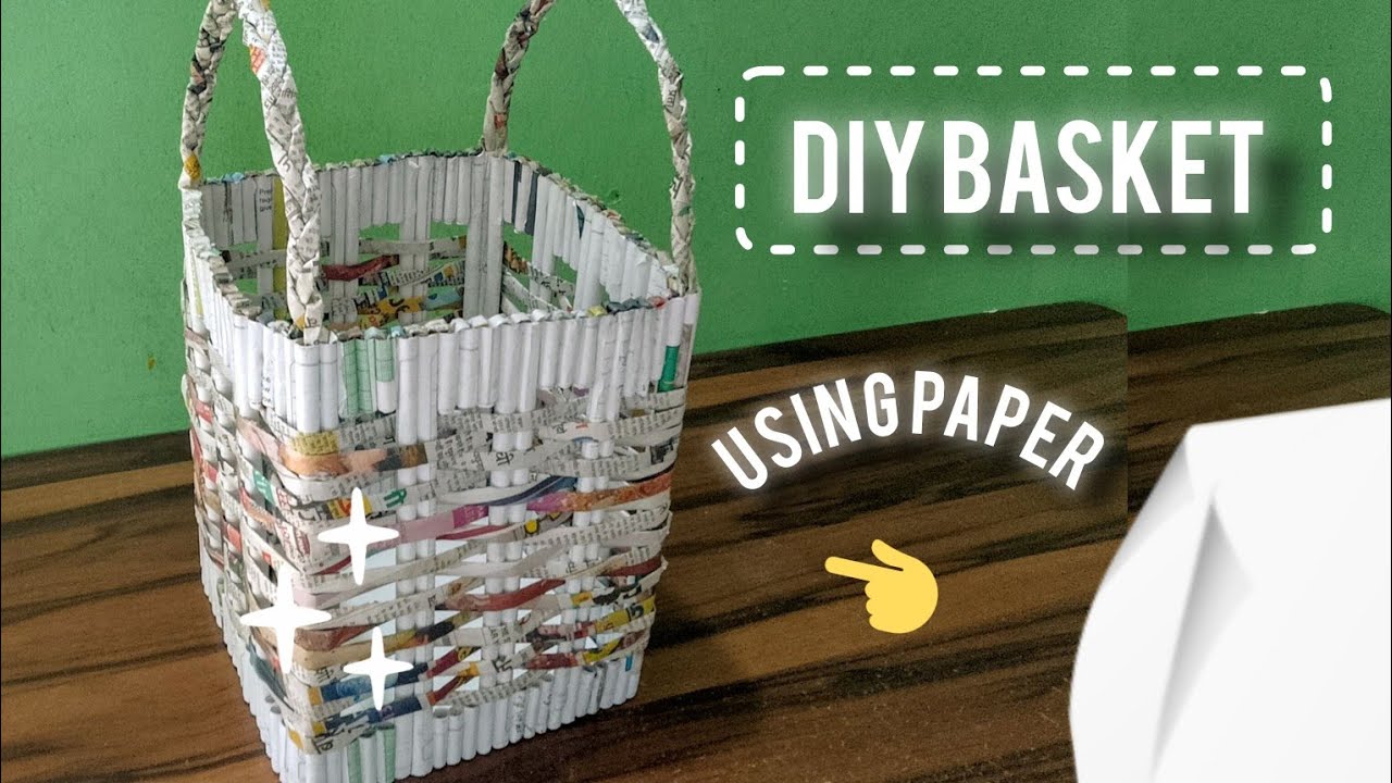 Diy Paper roll Basket | How To Make Basket Using Paper #diy #drift # ...