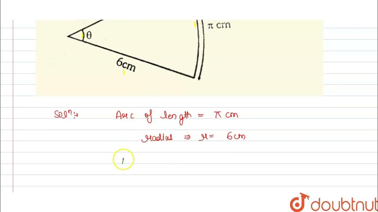a-circular-arc-of-length-pi-cm-find-angle-subtended-by-it-at-the