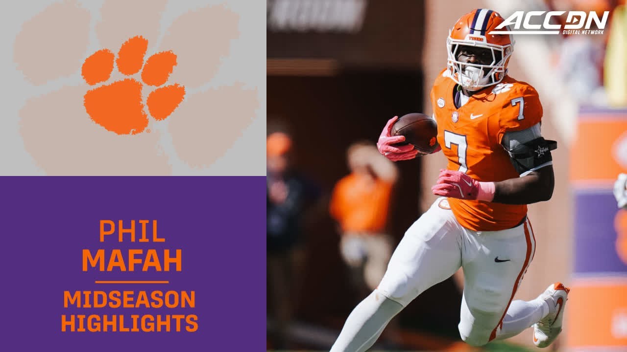 Clemson RB Phil Mafah Mid-Season Highlights | 2024 ACC Football - YouTube