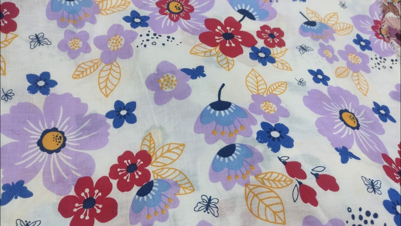Beutiful cotton print available 44 widthVery soft and comfortable ...