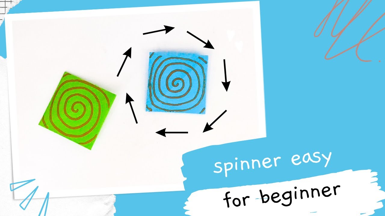 Origami SPINNER Step by Step for Beginners - YouTube