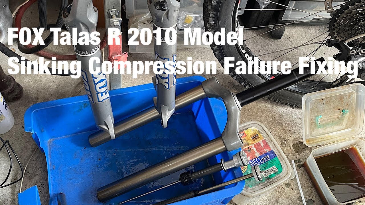 FOX Talas 32 2010 model Sinking Compression Problem - YouTube
