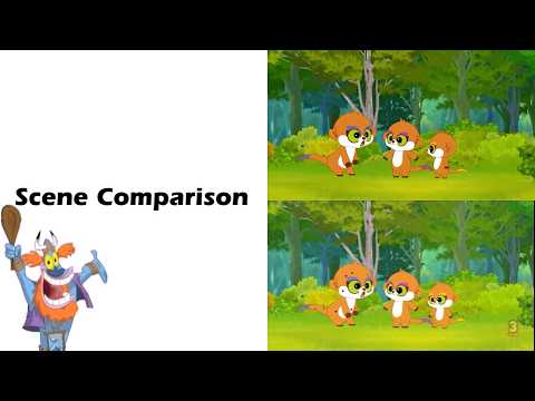 YooHoo and Friends Fart Scene Comparison (2009 vs 2012)