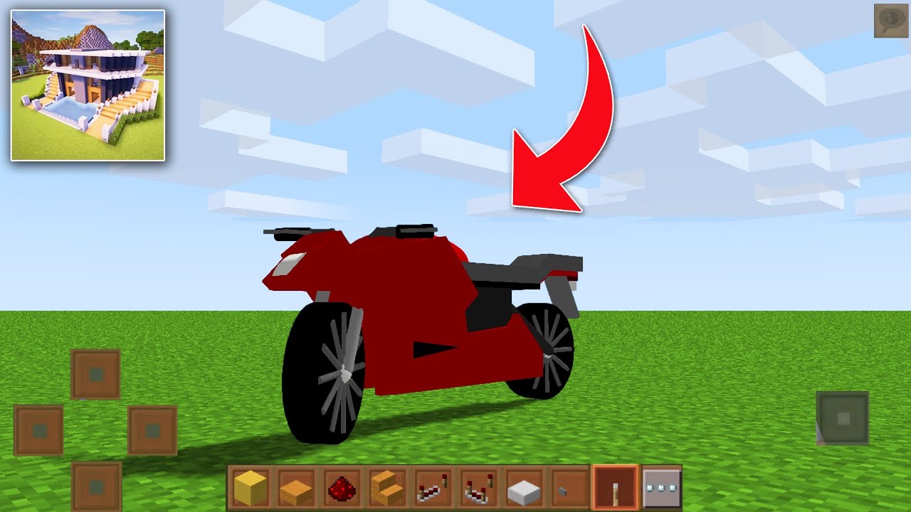 How to Make Working MOTORBIKE in CRAFT WORLD - YouTube