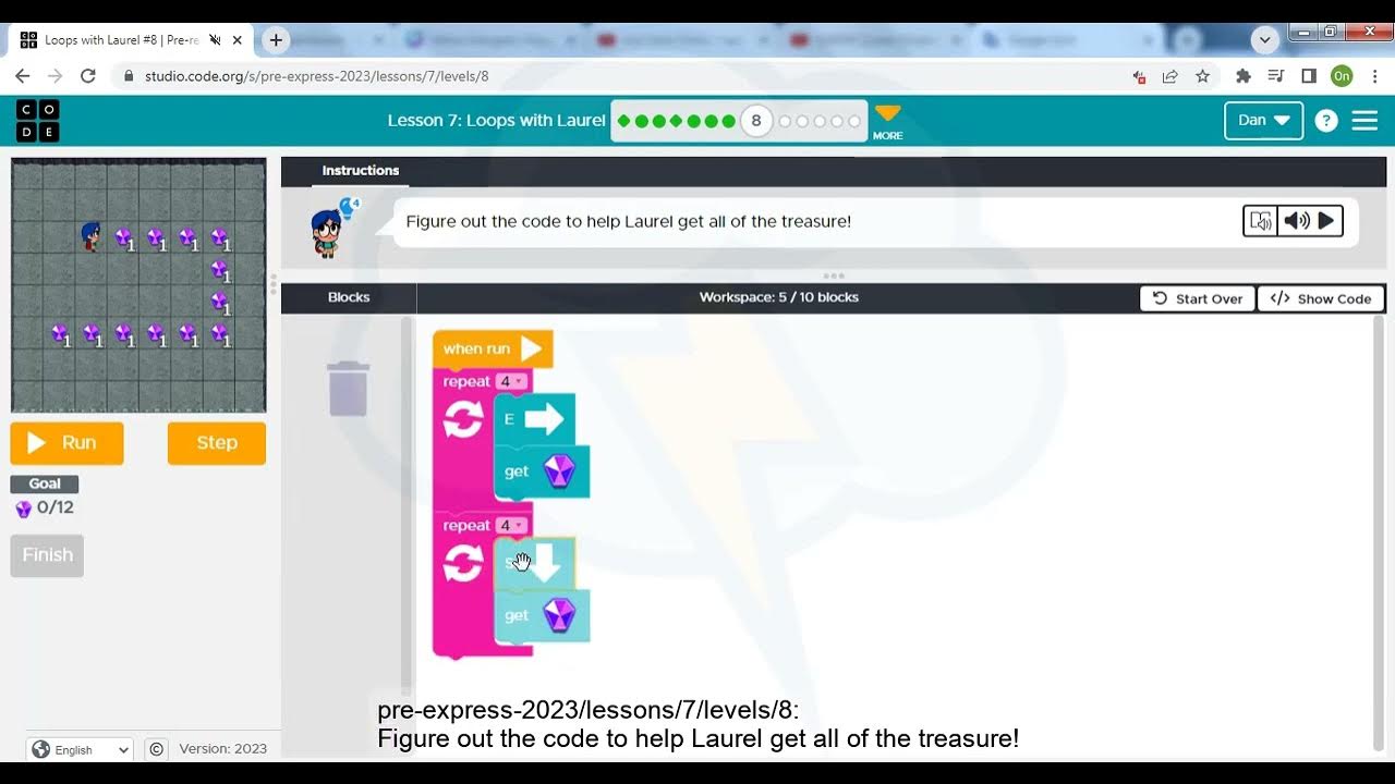 Learn Computer Science - Code.org - pre-express-2023 L7L8 - YouTube