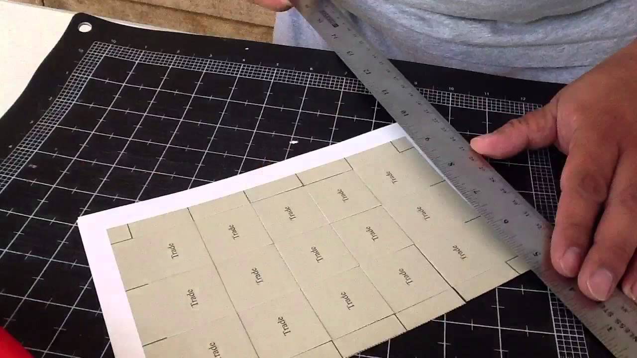 Making square paper tiles / chits - YouTube