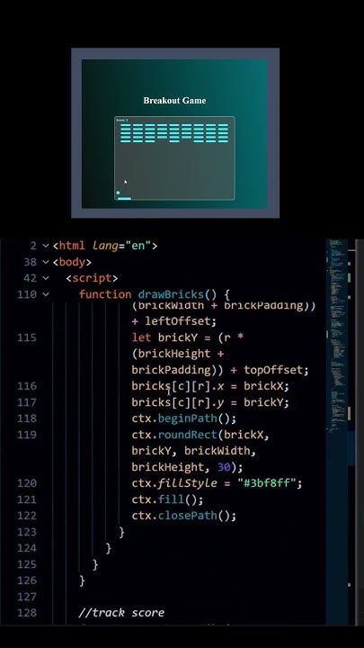 Create Games using html CSS and JS | Break out game | JavaScript Projects - YouTube