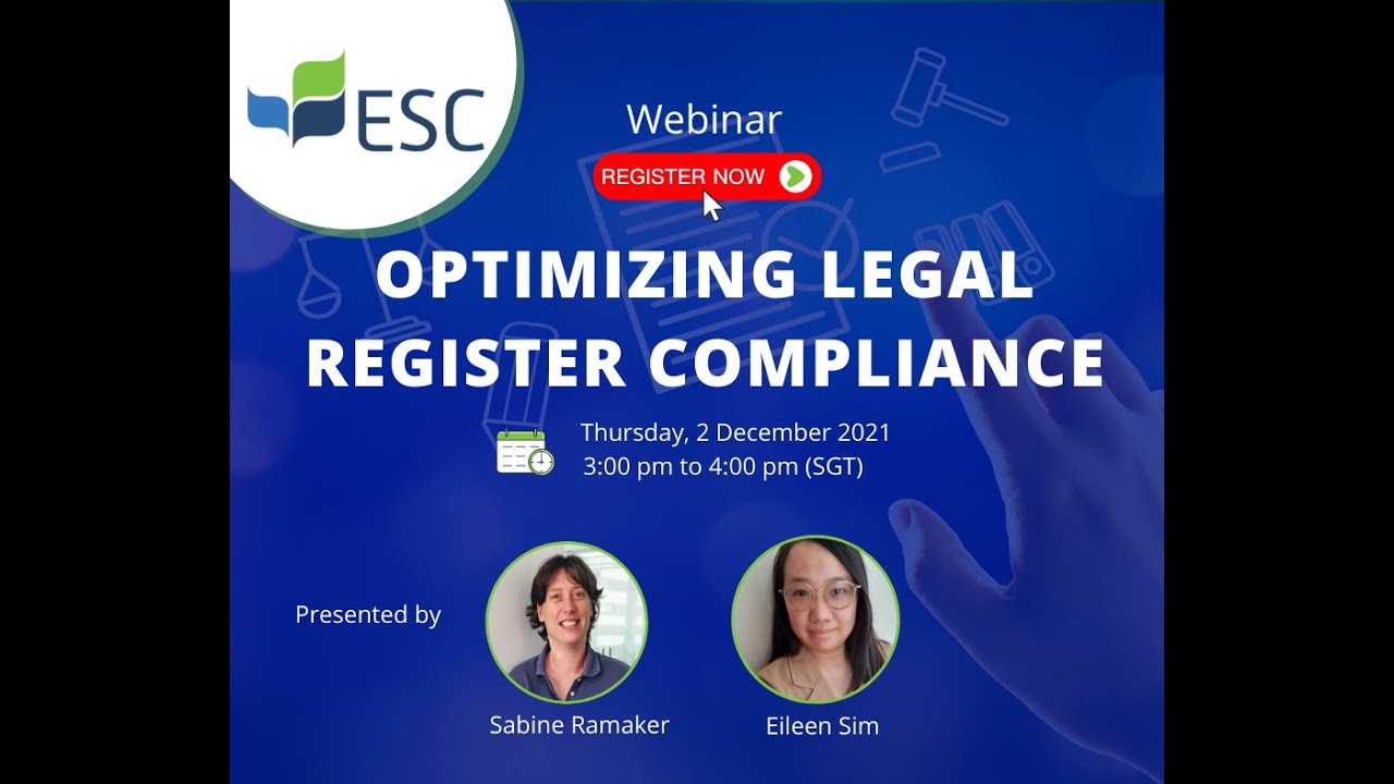 Webinar: Optimizing Legal Register Compliance - YouTube