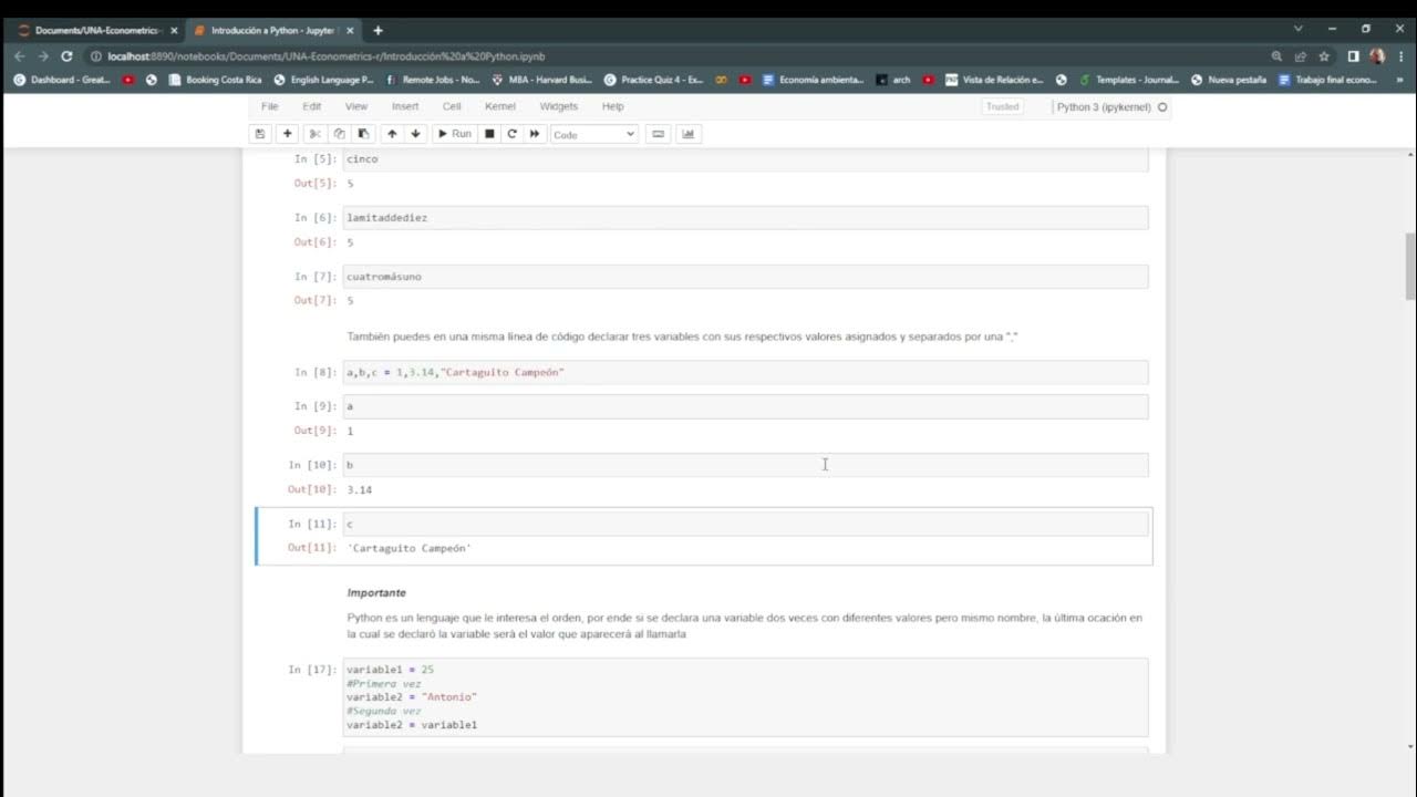 Introducción a Python ‐ UNA-Econometrics-py - YouTube