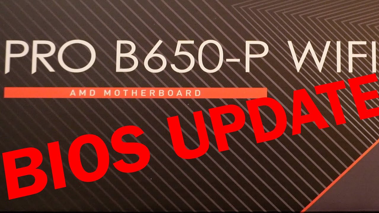 MSI PRO B650-P WIFI Bios Update/Bios Flash - YouTube