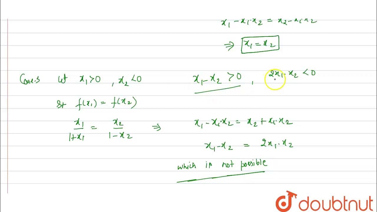 Show that function `f: R -{x in R : -1 lt x lt 1}` defined by `f(x)=x/(1+|x|), x in R` is one ...