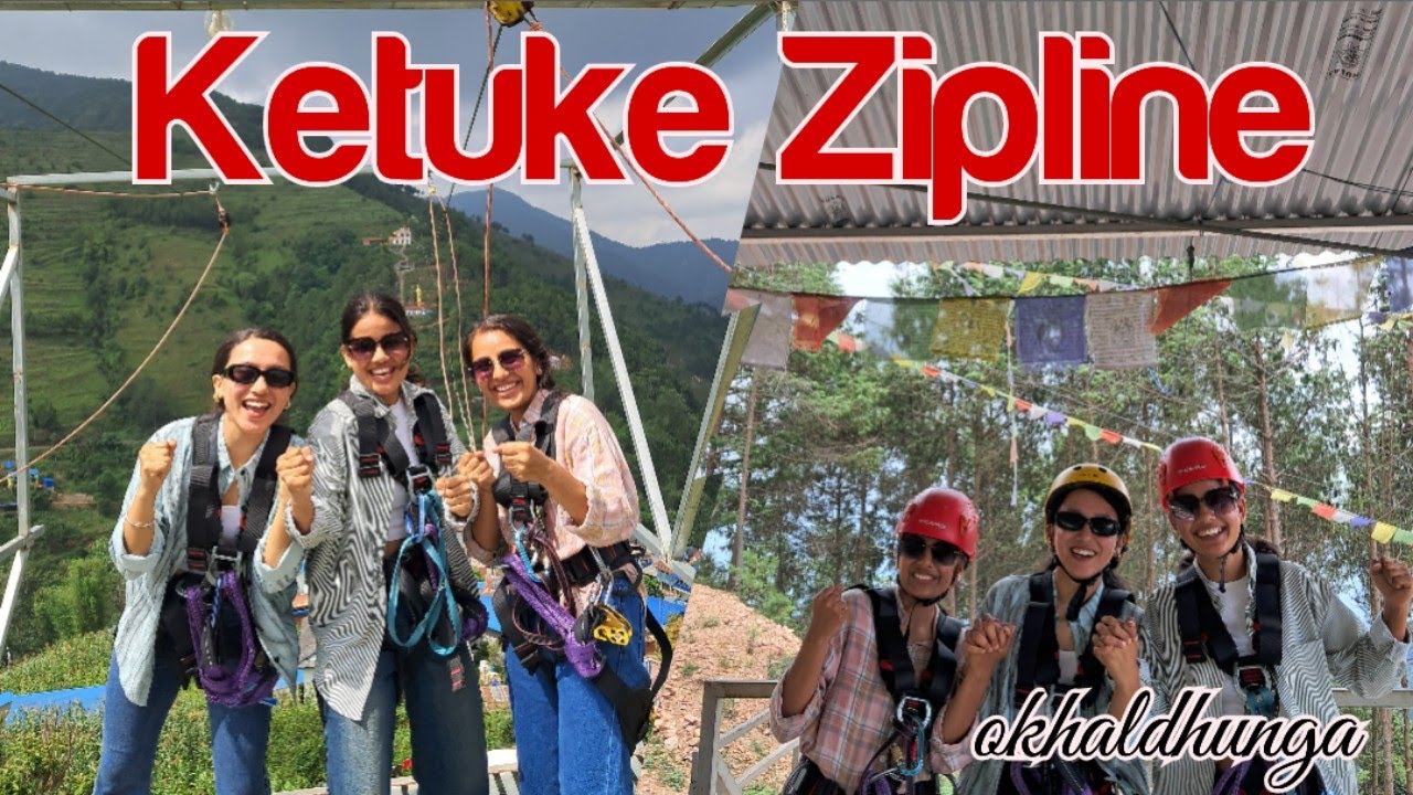 Ketuke Zipline 💝 !! Adventure in Okhaldhunga !! Puspa Bist - YouTube