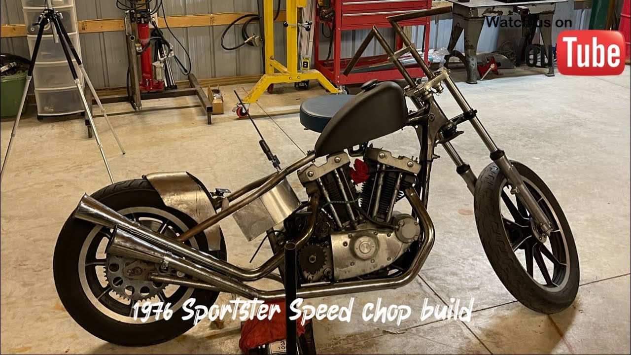 1976 Sportster Speed Chop Build Breakdown...So Far - YouTube