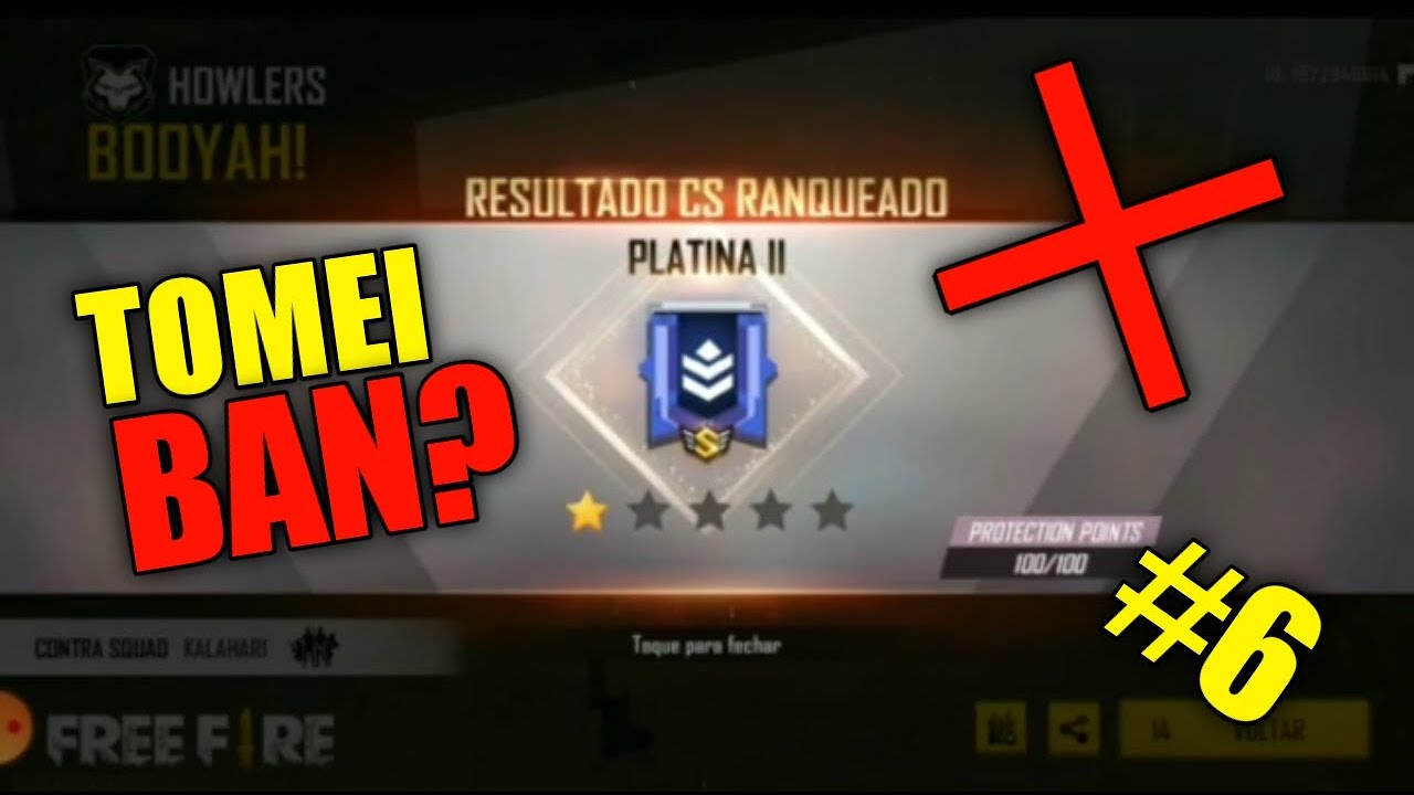FF do ouro ao mestre #6 - TOMEI BAN NO FREE FIRE !?! |AiAi ViW| - YouTube