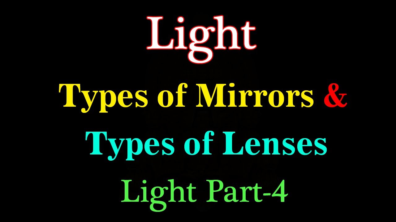 Types of Mirrors & Lenses @ Light Part 4 (10th Class) - YouTube