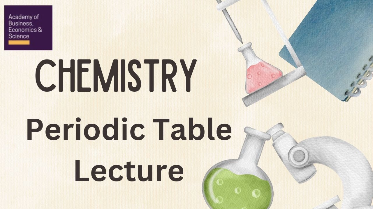 Periodic Table 1: Chemistry (IGCSE, O level, GCSE, A level) - YouTube