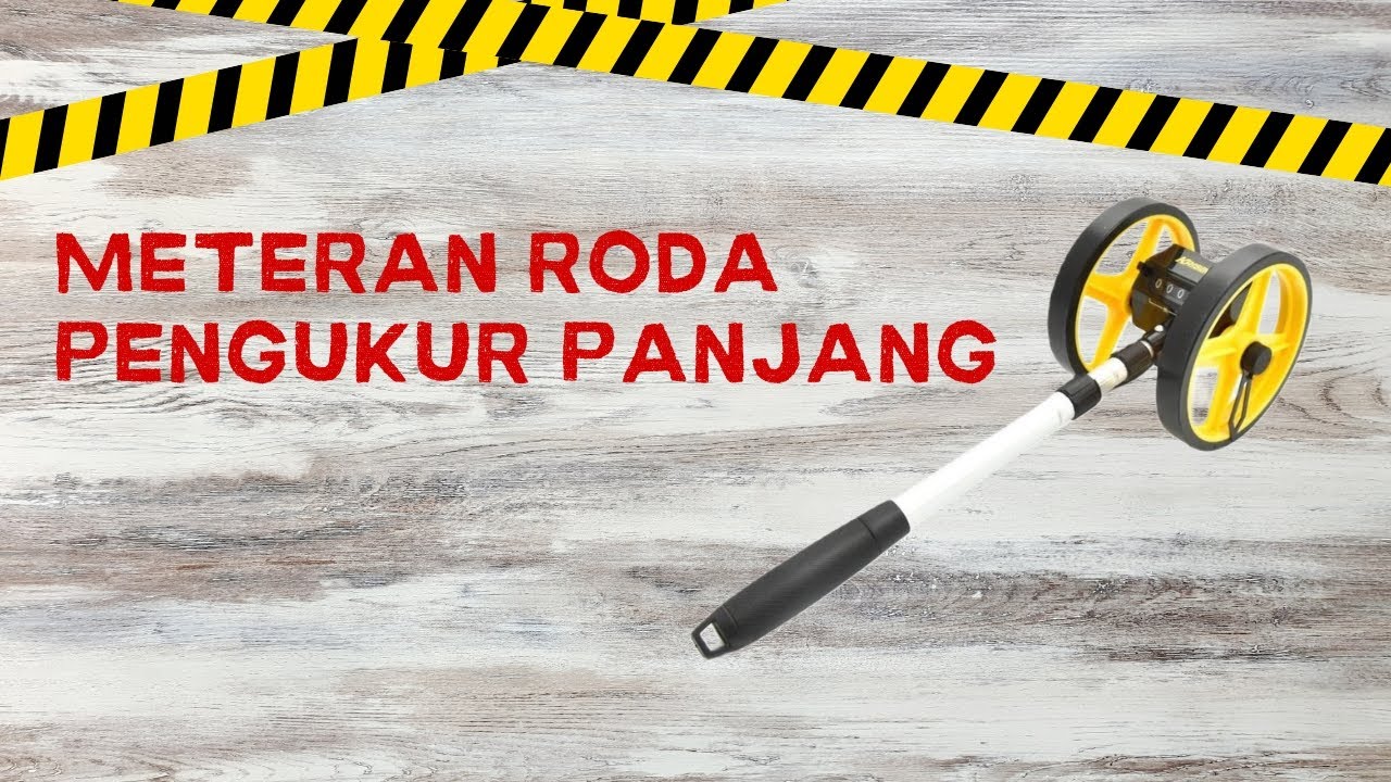 Meteran Dorong / Roda Pengukur Panjang dan Jarak Suatu Ruangan, Jalan ...