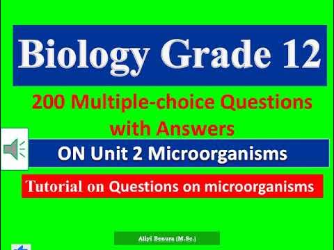 Biology 200 multiple-choice questions with answers on microorganisms ...