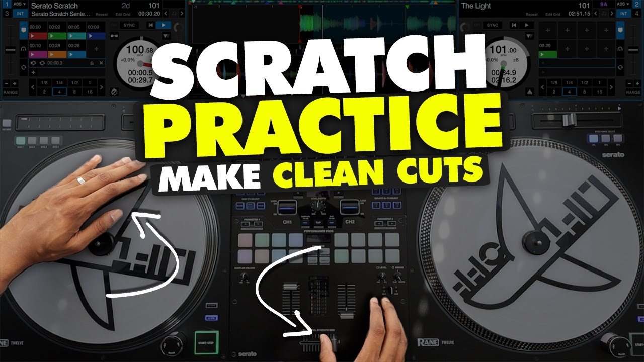 How to Practice Making CLEAN CUTS when Scratching for DJs - YouTube