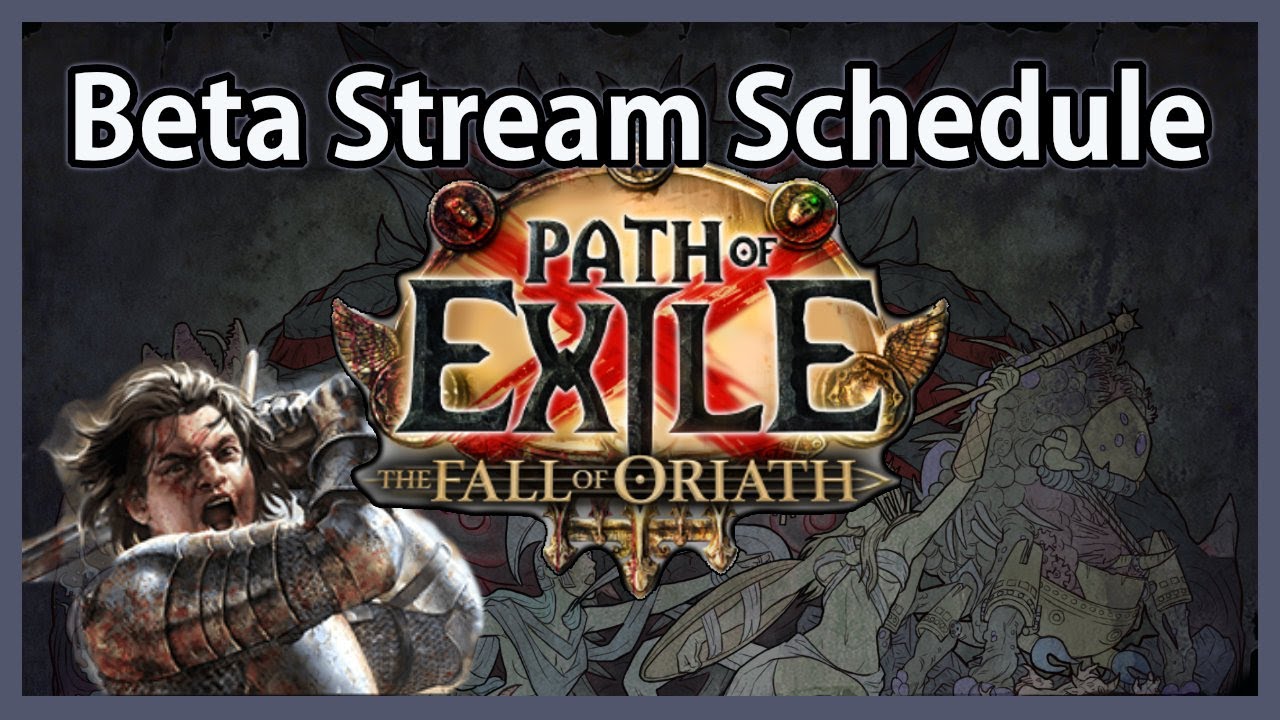Path of Exile 3.0 beta launch stream schedule (7-11 June 2017) - YouTube