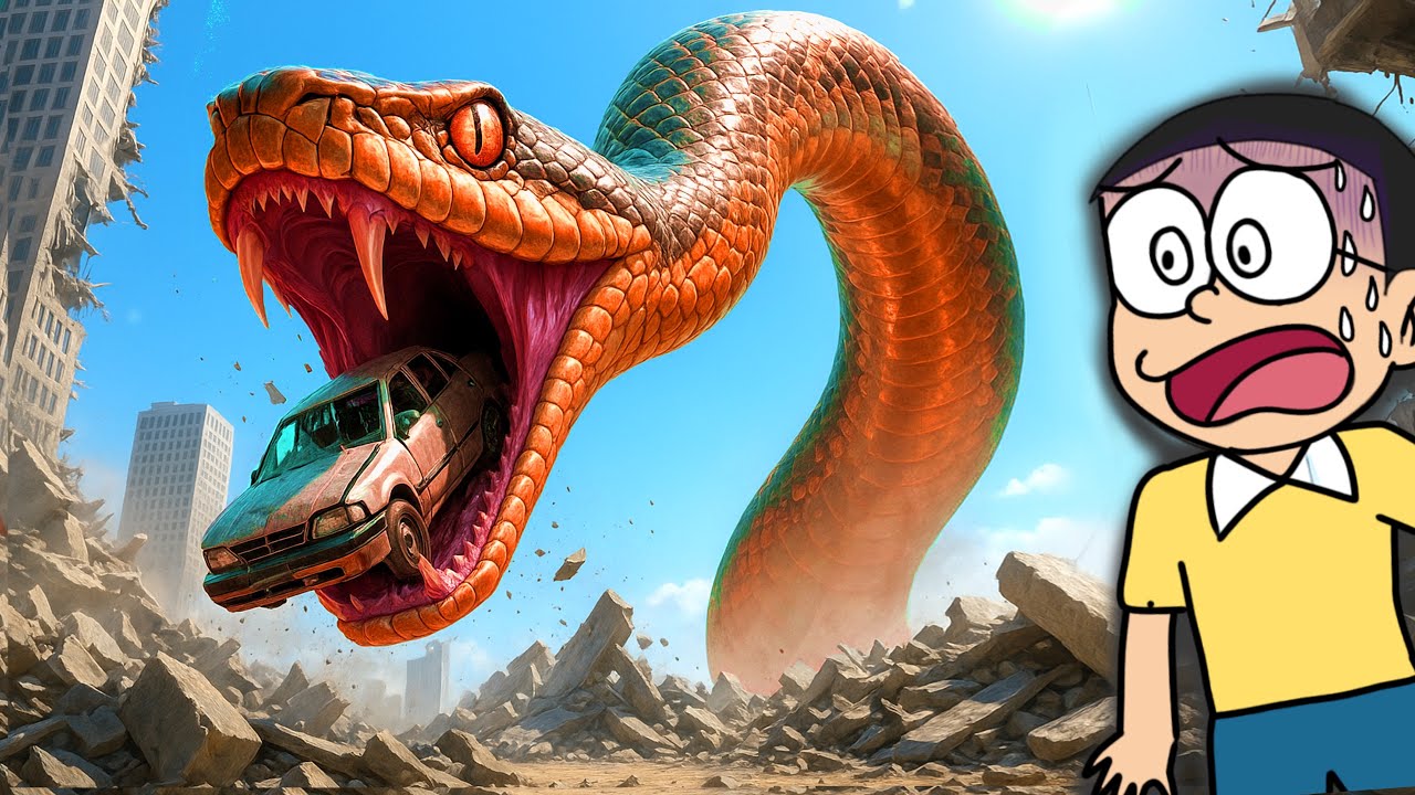 Nobita Found Giant Monster Snake 💀 - YouTube