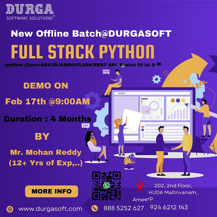 🔥 Full Stack Python Course | Django, Flask, REST API | New Online Batch @ DURGASOFT - YouTube