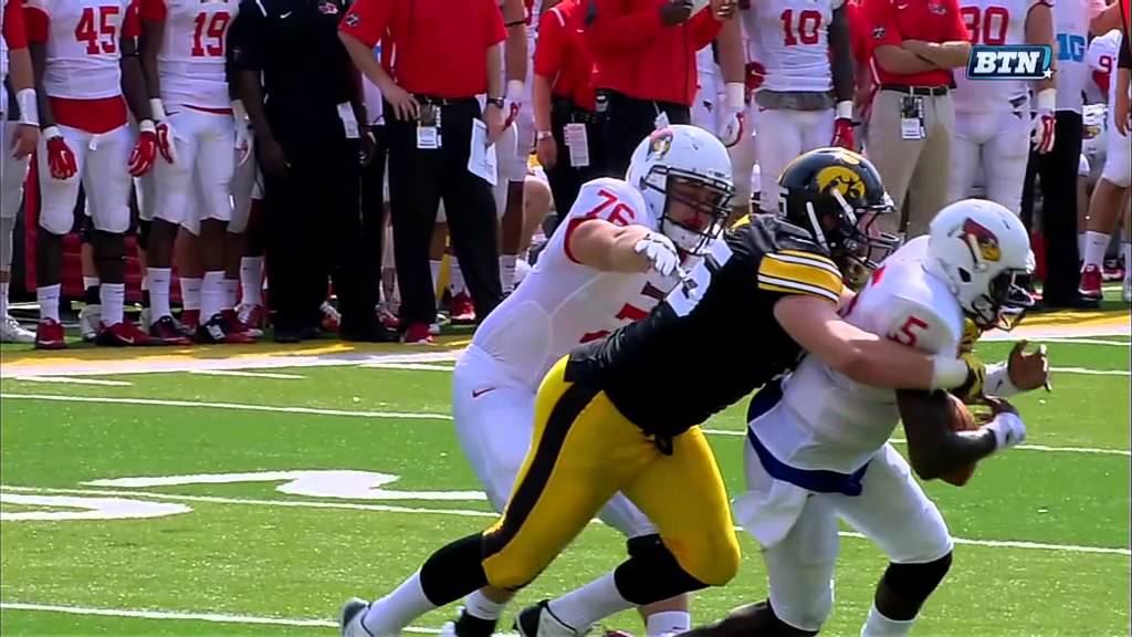 Drew Ott Tallies 2nd Sack vs. Illinois State - YouTube