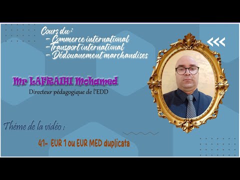 41- EUR 1 ou EUR MED duplicata - YouTube