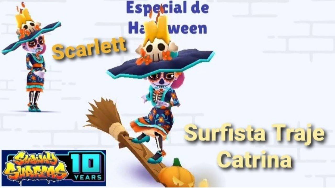 Subway Surfers - Scarlett (Surfista Traje Catrina) Game - YouTube