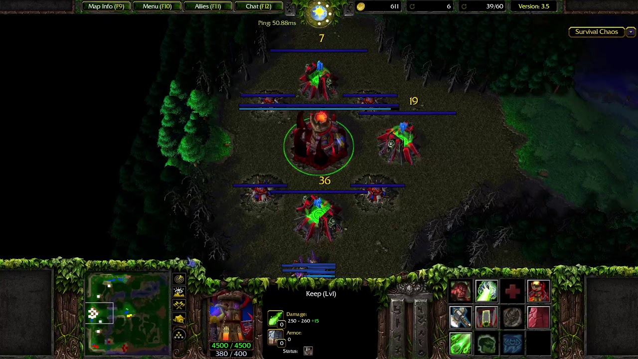 Warcraft Survival chaos - fel orc - infernal (against new players ...