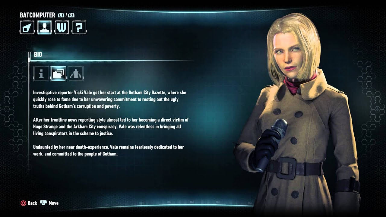 Batman: Arkham Knight - Character Bio Information & Attributes: Vicki ...