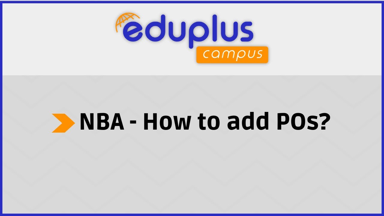 NBA - How to add POs? - YouTube
