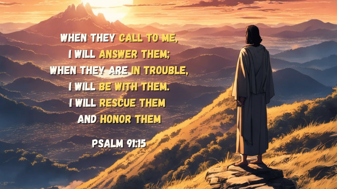 God Is Always Near: Psalm 91:15 #bible #bibleverse #psalm #godsword # ...